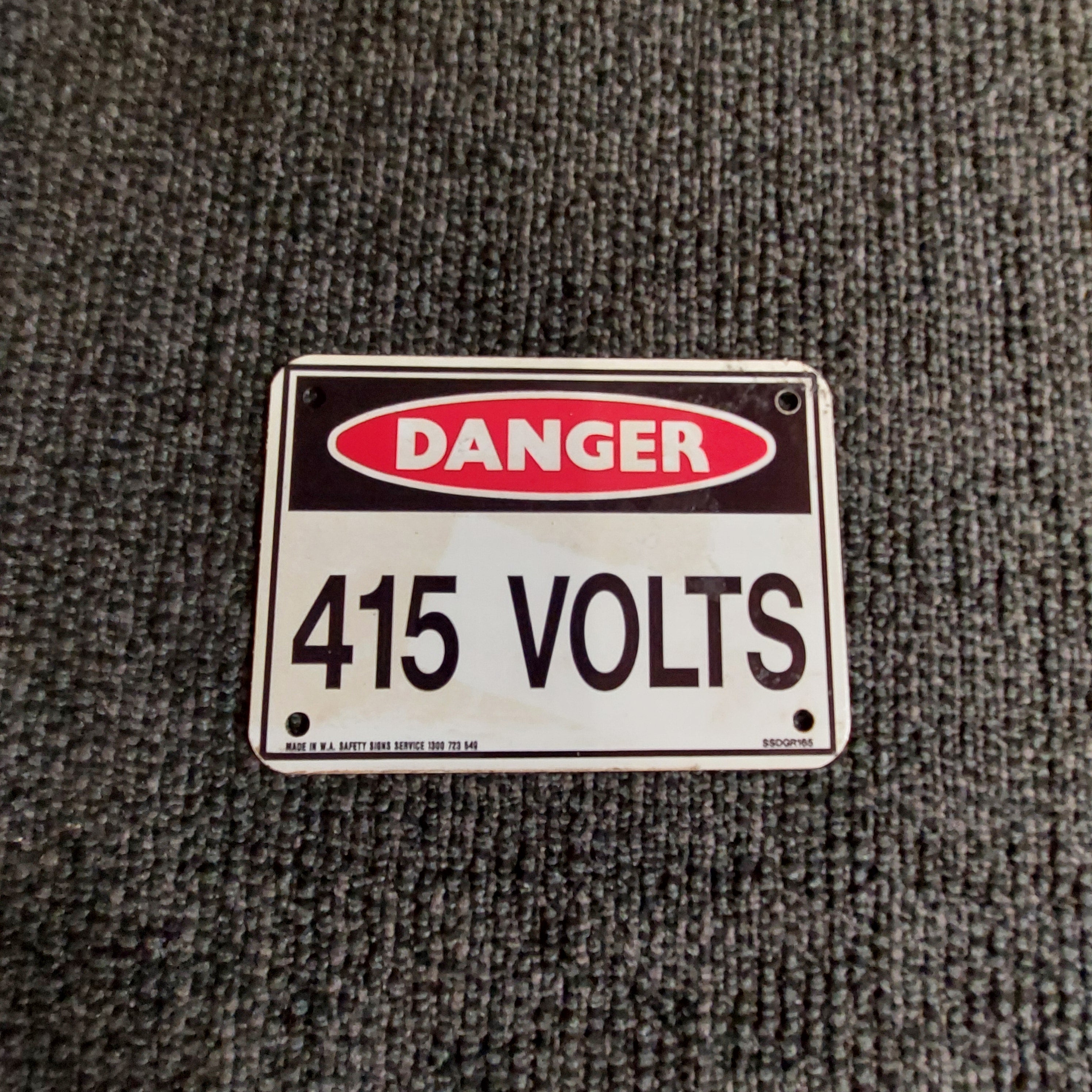 Danger 415 Volt Sign